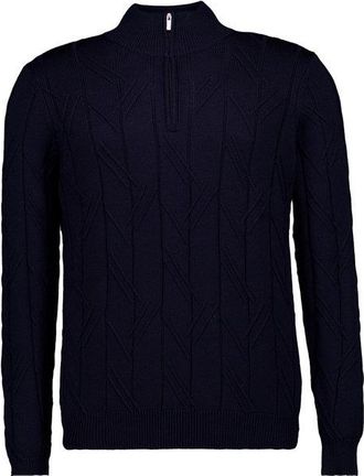 Boggi Milano Herren Troyer blau unifarben