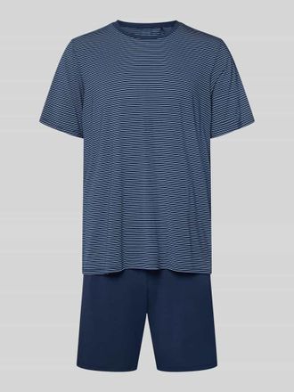 Schiesser Relaxed Fit Pyjama-Set mit Rundhalsausschnitt Modell Long Life