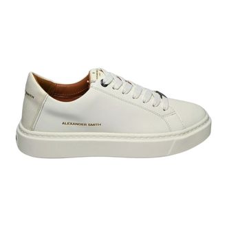 Alexander Smith Homme, Chaussures, Blanc, Taille: 43 EU Baskets Pelle