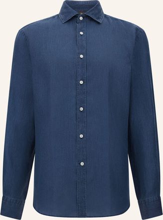 Boggi Milano Boggi Milano Leinenhemd Regular Fit blau