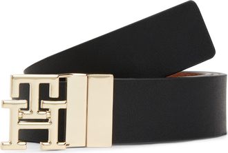 Tommy Hilfiger G&uuml;rtel TH Monogram Plaque Buckle Reversible