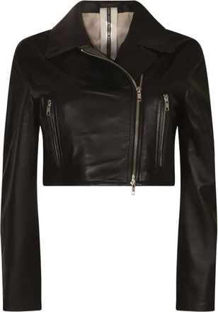 s.w.o.r.d veste crop en cuir à fermeture zippée - Noir