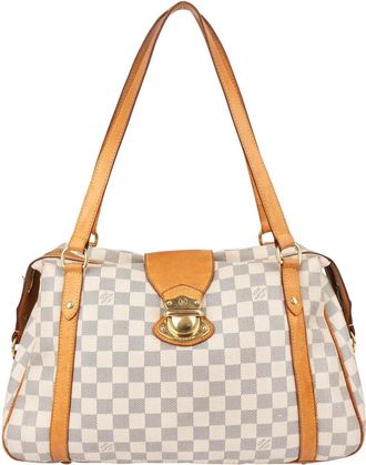 Louis Vuitton Crossbody Bags - Louis Vuitton Damier Azur Monogram Stresa PM Shoul - Gr. unisize - in Wei&szlig; - f&uuml;r Damen