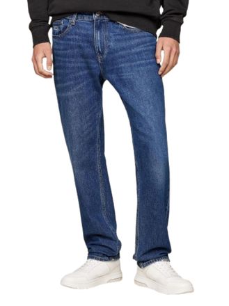 Tommy Jeans Herren Jeans Hose Ryan Regular Straight Fit, Blau (Denim Dark), 28W/30L