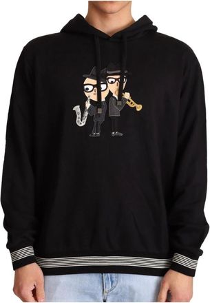 Dolce & Gabbana Homme, Sweatshirts et sweats &agrave; capuche, Noir, Taille: S Pull &agrave; Capuche