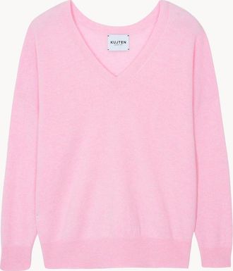 Kujten Pull cachemire femme col V boyfriend - Pull Lolita
