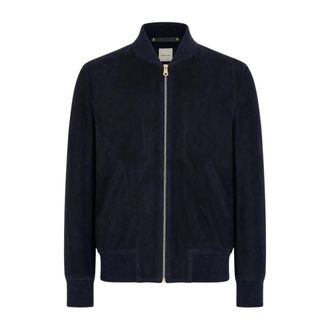 Paul Smith Homme, Vestes, Bleu, Taille: 2XL Veste Bomber en Daim