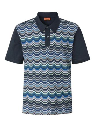 Missoni chemise à motif chevrons - Bleu