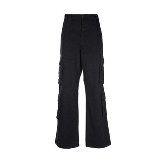 Barrow Rhinestone Cargo Jeans - - Trousers - Damen - Schwarzk - W26