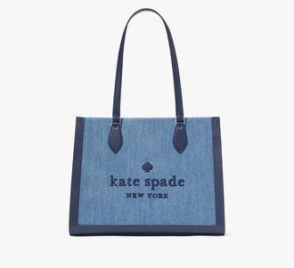 Kate Spade New York Ellie Tote Bag Aus Denim, Gro&szlig;