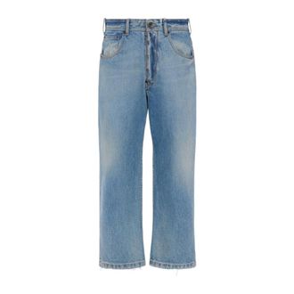 Maison Margiela Homme, Jeans, Bleu, Taille: W30 Jean droit court