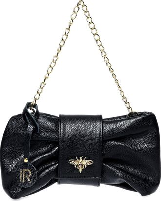 Isabella Rhea Schwarz Rindsledertasche