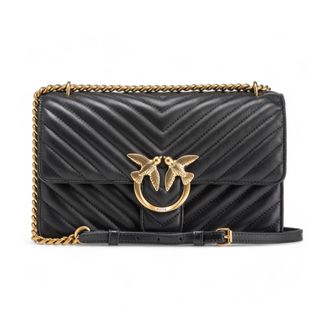 Pinko Pinko, Femme, Sacs, Noir, Taille: ONE Size Love One Classic Shoulder Bag