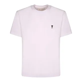 Ami Homme, Tops, Blanc, Taille: 2XL T-shirt De Coeur