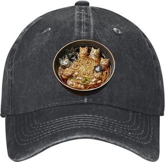 Generic Casquette Trucker Chatons Mignons en Forme De Nouilles Chapeau De Soleil D&eacute;contract&eacute;e Chapeau De Sport R&eacute;glable Casquette De Baseball pour P&ecirc;che Voyag
