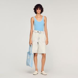 Sandro Body aus Strick