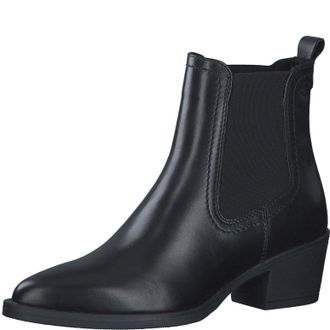 Tamaris Damen Sandaletten, Frauen Sandalen,Sommersandalen,bequem,flach,Sommerschuhe,Freizeitschuhe,offene Schuhe,Black Leather,36 EU