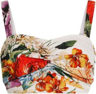 Dolce & Gabbana Femme, Tops, Multicolore, Taille: 40 FR Haut Imprim&eacute; Floral