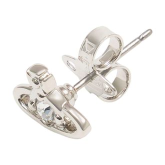 Vivienne Westwood Womens Nano Solitaire Earring - Vivienne Westwood Metal Silver Black Jewelry-Watches Earrings