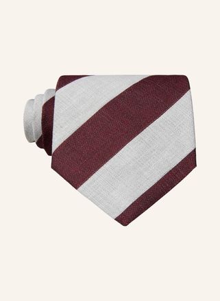 Blick. Krawatte Eighty Aus Leinen rot