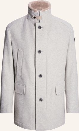 Joop Wollmantel Gary Mit Kunstfell Und Herausnehmbarer Blende grau