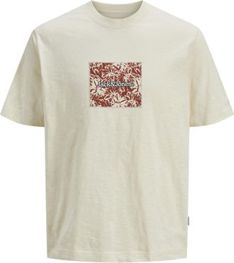 Jack & Jones Jorsplit AOP Branding Tee Ss Crew Pls
