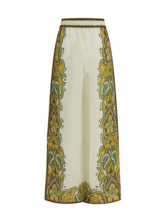 Alemais Womens Trousers Porter Pants Cream Linen