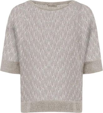 D.exterior Femme, Pulls, Gris, Taille: 42 FR Tricot &agrave; col rond