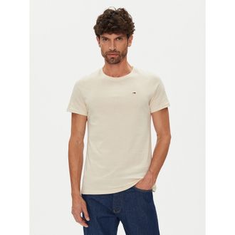 Tommy Jeans T-Shirt DM0DM04411 Beige Slim Fit