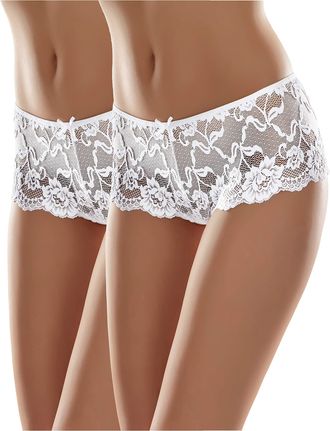 Merry Style Damen Unterhose MSGAB144 (Wei&szlig; (2Pack), 36 (Herstellergr&ouml;&szlig;e: S))