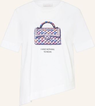 Rich & Royal T-Shirt Mit Schmucksteinen weiss