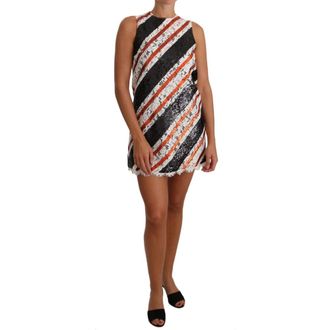 Dolce & Gabbana Femme, Robes, Noir, Taille: 36 FR Robe Shift Orn&eacute;e pour Occasions Sp&eacute;ciales