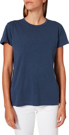 Camel Active Damen Kurzarm T-Shirt aus Organic Cotton Dunkelblau, Womenswear-XL