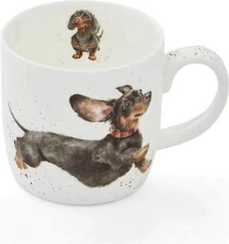 Wrendale Designs Portmeirion Mug Motif teckel Friday Feeling