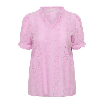 Kaffe Curve Femme, Blouses et Chemises, Rose, Taille: 42 FR Blouse
