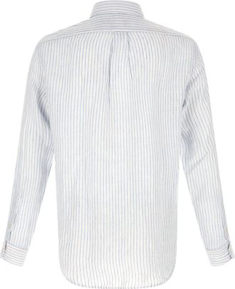 Polo Ralph Lauren Striped Linen Shirt - Blue