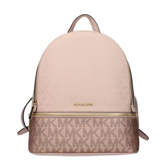Michael Kors Rhea Femmes Sacs &agrave; dos et sacs &agrave; bandouli&egrave;re en tissu Rose/Rose Poudr&eacute;