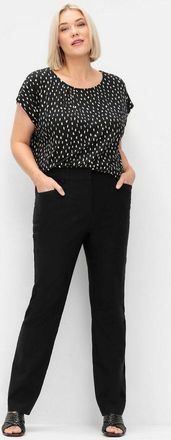 Sheego T-Shirt Kurzarmshirt. mit Minimal-Alloverdruck