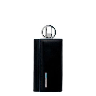 Piquadro Porte-cl&eacute;s avec mousqueton pour portes blind&eacute;es - unisex - Accessoires - Noir - Taille: ONE Size