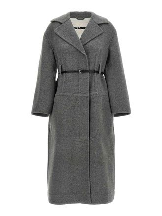 Jil Sander Manteau Court - Gris
