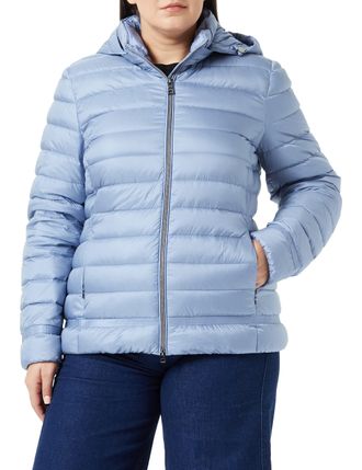 Geox Womens D Jaysen Down Coat, Stonewash, 50