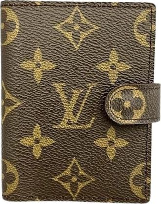 Louis Vuitton unisex, Pre-owned, Brun, Taille: ONE Size Portefeuille Home-Office en toile Pre-owned