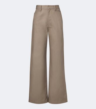 Christophe Lemaire Gerade Hose aus Baumwoll-Twill