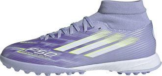 adidas Damen F50 SPARKFUSION League W Mid Turf Football Boots, Violet Tone/Lucid Lemon/Purple Rush, 35 1/2 EU