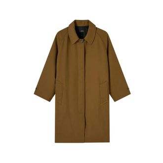 A.P.C. A.p.c. - Hugo Mac Coat - Femme - Manteaux - Brun - Taille: 38 FR