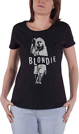 Blondie Rock Off officially licensed products Blondie Mic Stand Boyfriend Fit T Shirt Size XXXXL