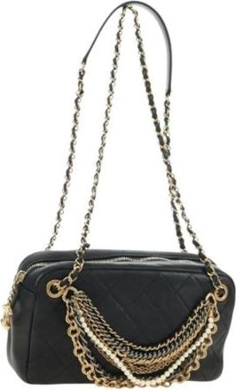 Chanel Sac bandouli&egrave;re vintage doccasion - Femme - Pre-owned - Noir - Taille: ONE Size
