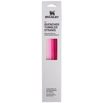 Stanley Stanley Wiederverwendbare Trinkhalme, BPA-frei, wiederverwendbare Trinkhalme für sauberes Trinken, perfekt für Stanleys Trinkgläser, Rosa, 4 Stück