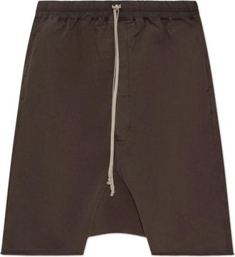 Rick Owens Homme, Shorts, Brun, Taille: L Drawstring Pods Shorts
