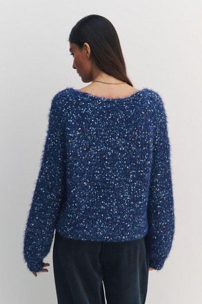 Next V-Ausschnitt-Pullover Strukturierter Strickpullover mit V-Ausschnitt (1-tlg)